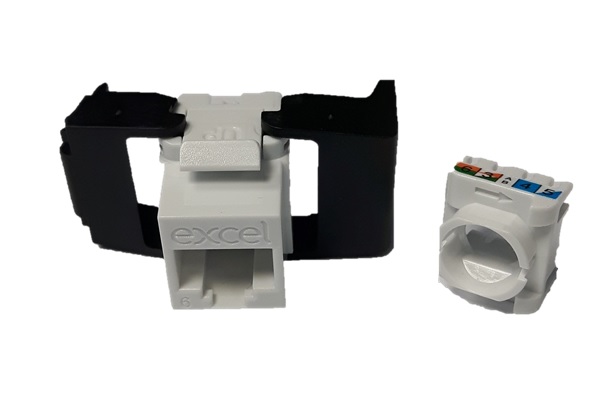 HEMBRA UTP CAT6 KEYSTONE (Tool free) BLANCA EXCEL NETWORKING (PK24 uds ...